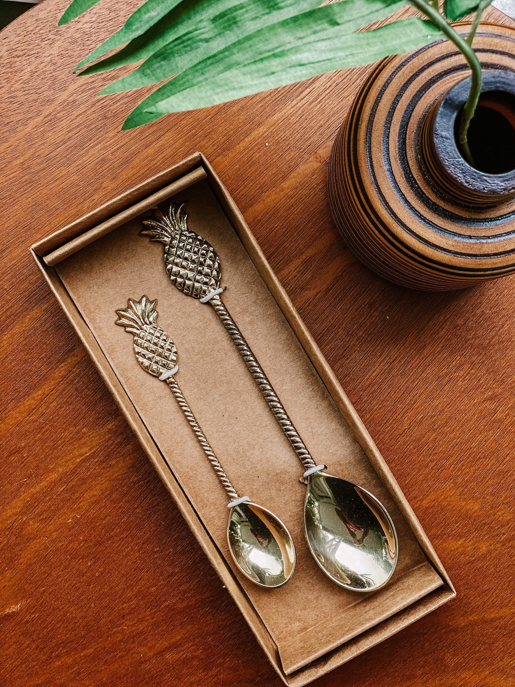 Pineapple Spoon Set – Honey & Roses Coffee Co.