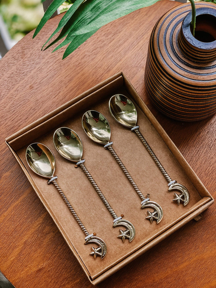 Smiling Moon Spoon Set – Honey & Roses Coffee Co.